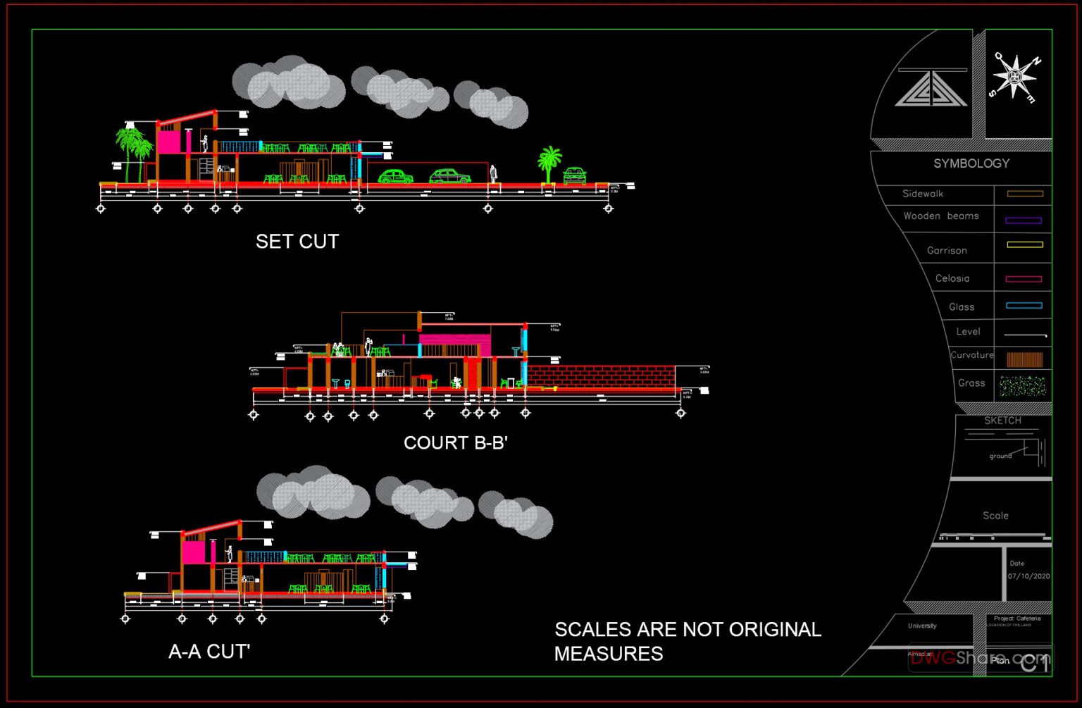 Cafeteria Project Plans Autocad File DWG