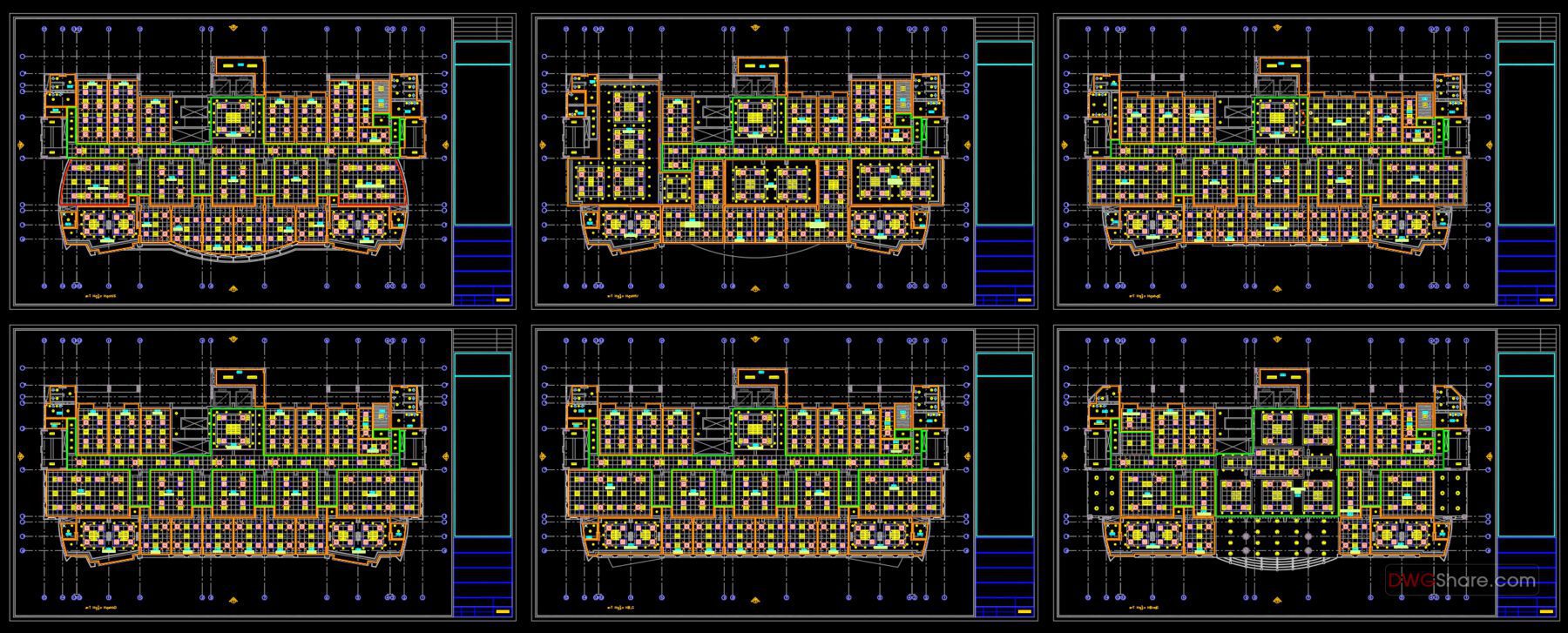 Chilled Water and FCU HVAC Project AutoCAD File Free Download