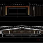 Concert Hall Plan, Elevation free AutoCAD drawings - Free Cad Blocks ...