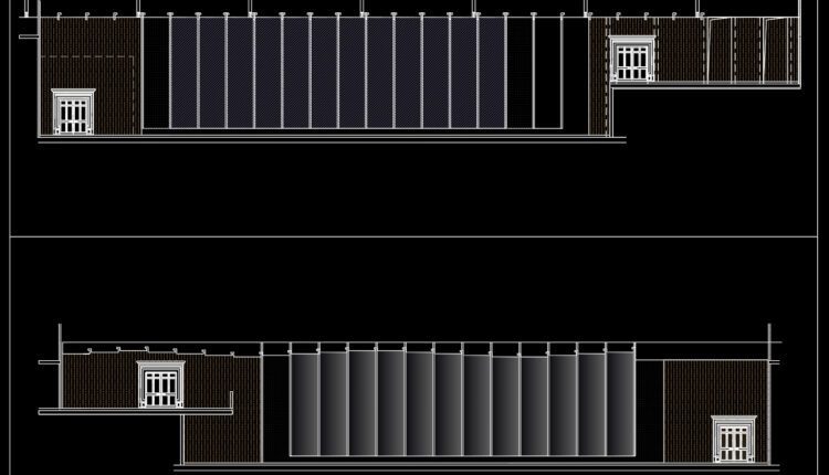 Concert Hall Plan, Elevation free AutoCAD drawings - Free Cad Blocks ...