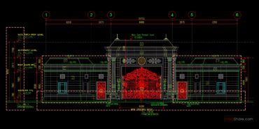 Guard House Layout Plan Elevations and Section Details AutoCAD File ...