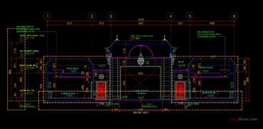 Guard House Layout Plan Elevations and Section Details AutoCAD File ...