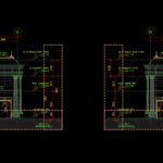 Guard House Layout Plan Elevations and Section Details AutoCAD File ...