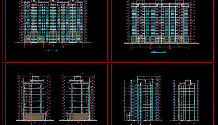 High-rise building construction plans AutoCAD File Free Download - Free ...