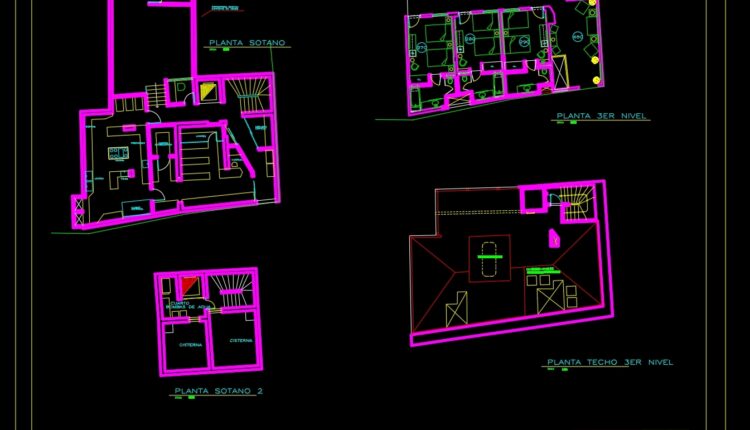 Hotel Design Plan AutoCAD File Free Download - Free Cad Blocks ...