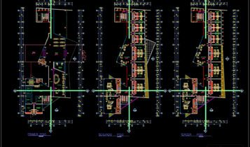52.Wooden Wall Panelling Detail Drawing DWG