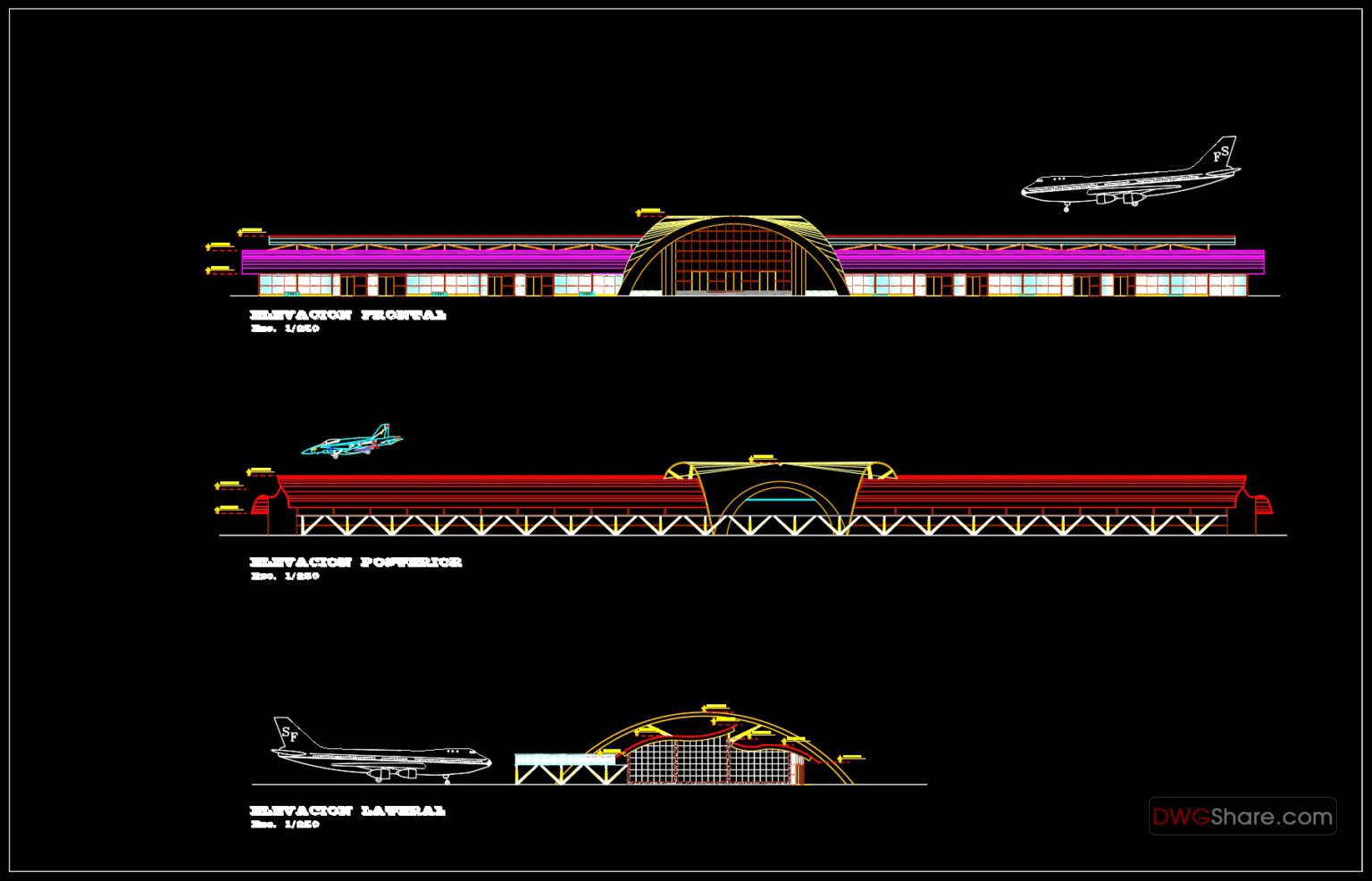 International Airport Full Plans with Details Autocad Drawing DWG