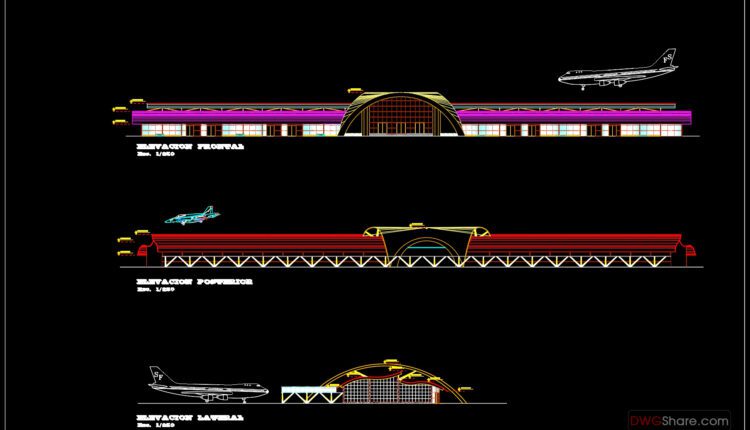 International Airport Full Plans with Details Autocad Drawing DWG ...