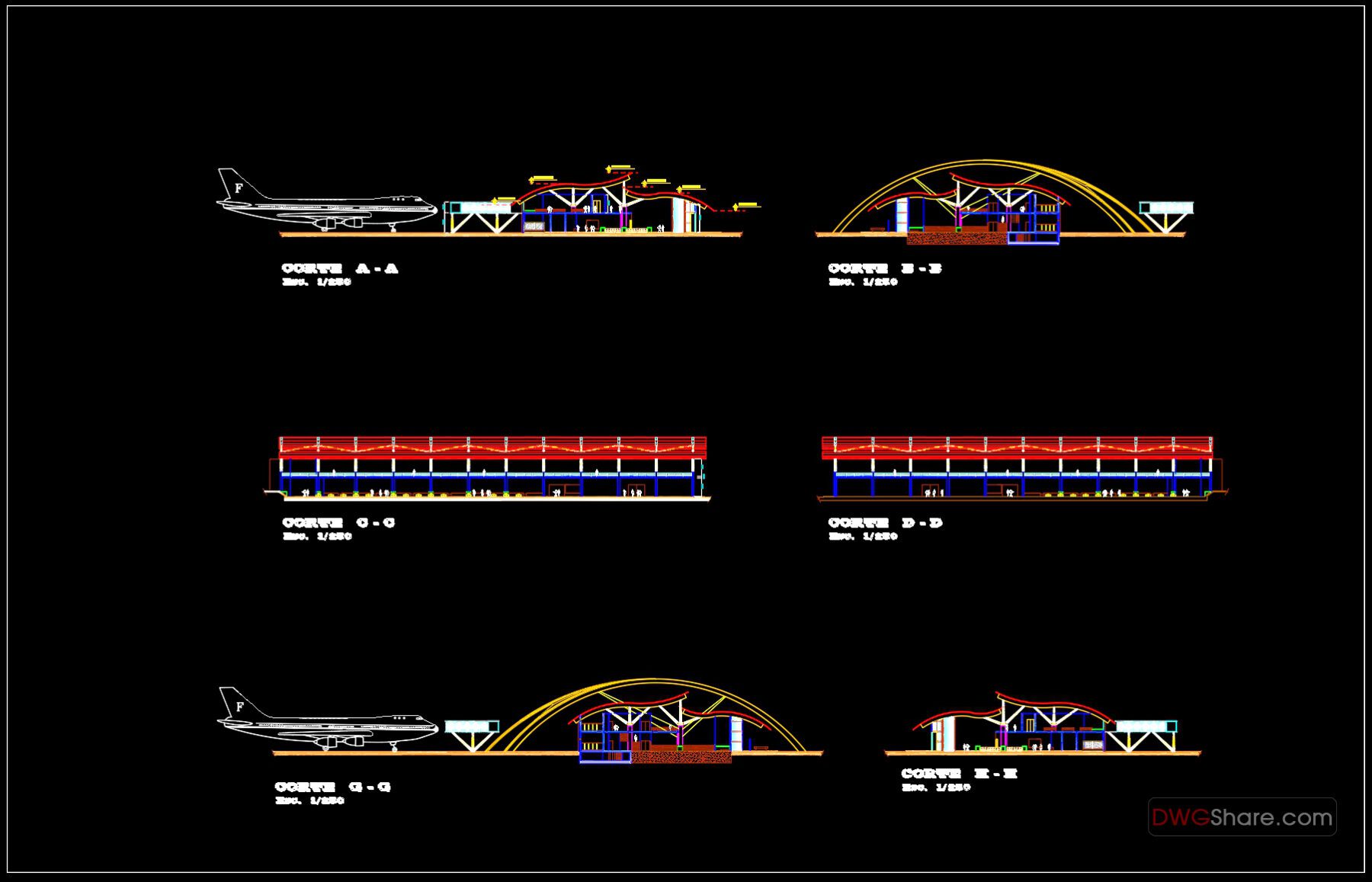 International Airport Full Plans with Details Autocad Drawing DWG
