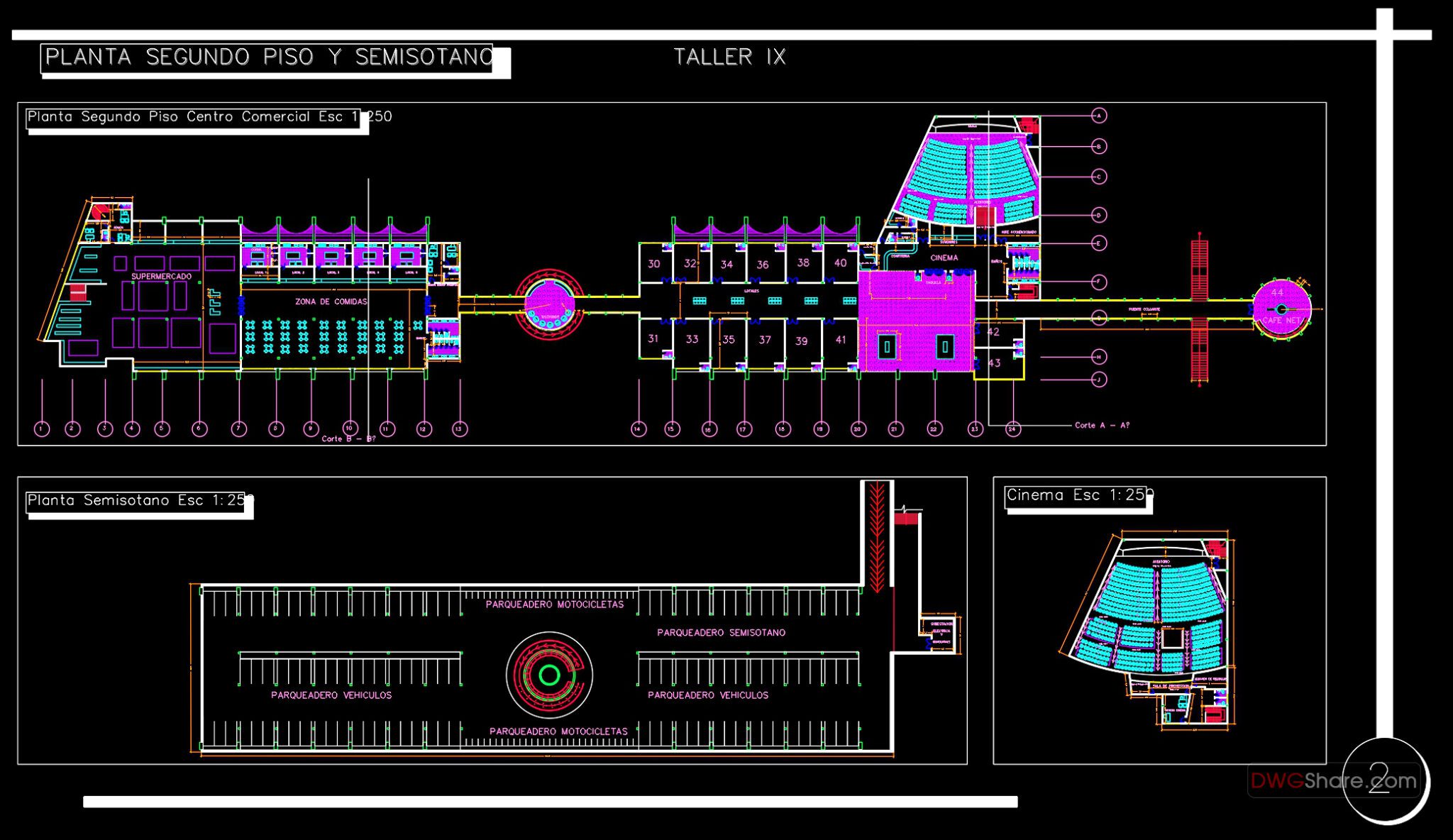 International Airport Landside Design Autocad Drawing DWG