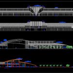International Airport Layout Plan and Elevation Autocad Drawing DWG ...