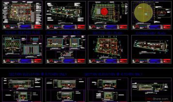 457. Detailed AutoCAD Drawing Of Revolving Door For Download