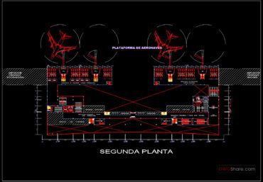 Landside International Airport Layout Plan Autocad Drawing DWG