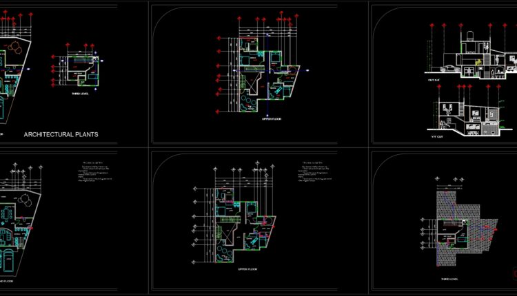 Luxury House Complete With All Plans Autocad file free download - Free ...