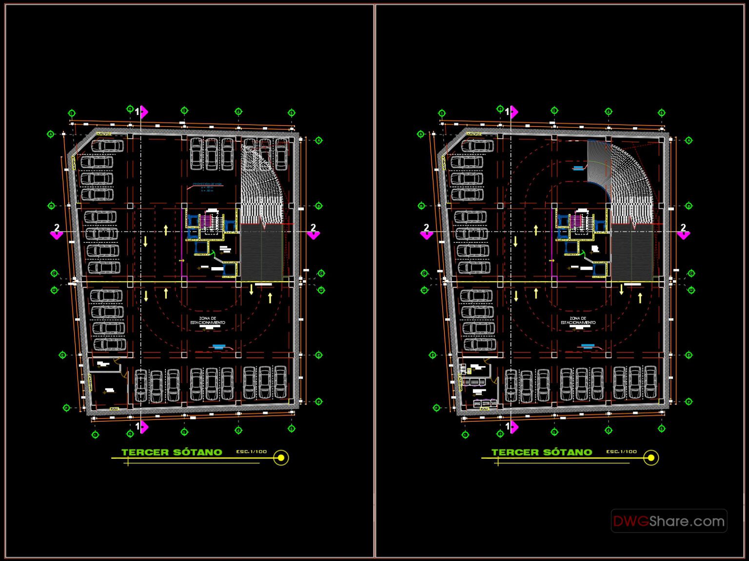 Mixed-Use Building Autocad file free download