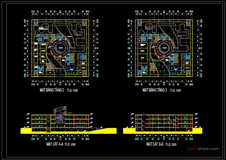 Museum Layout Plan 3 AutoCAD File DWG