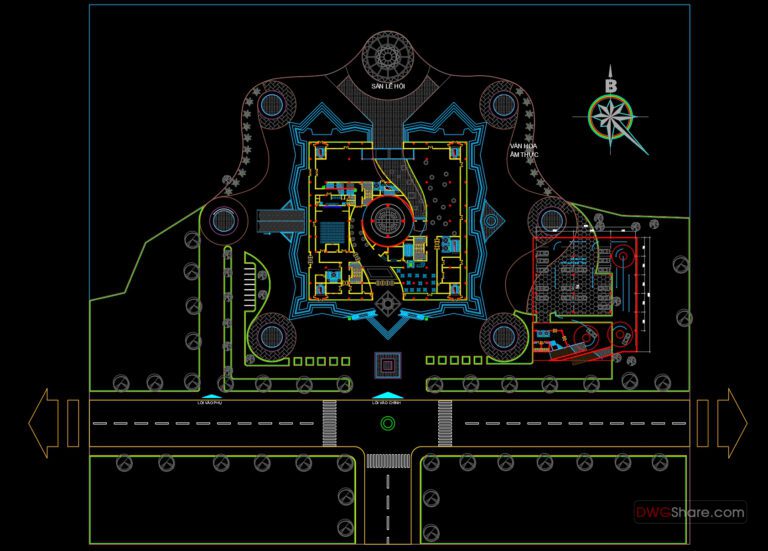 Museum Layout Plan 3 AutoCAD File DWG