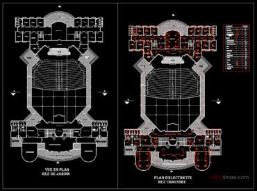 Museum Plans and Elevations Project 2 AutoCAD File Free Download