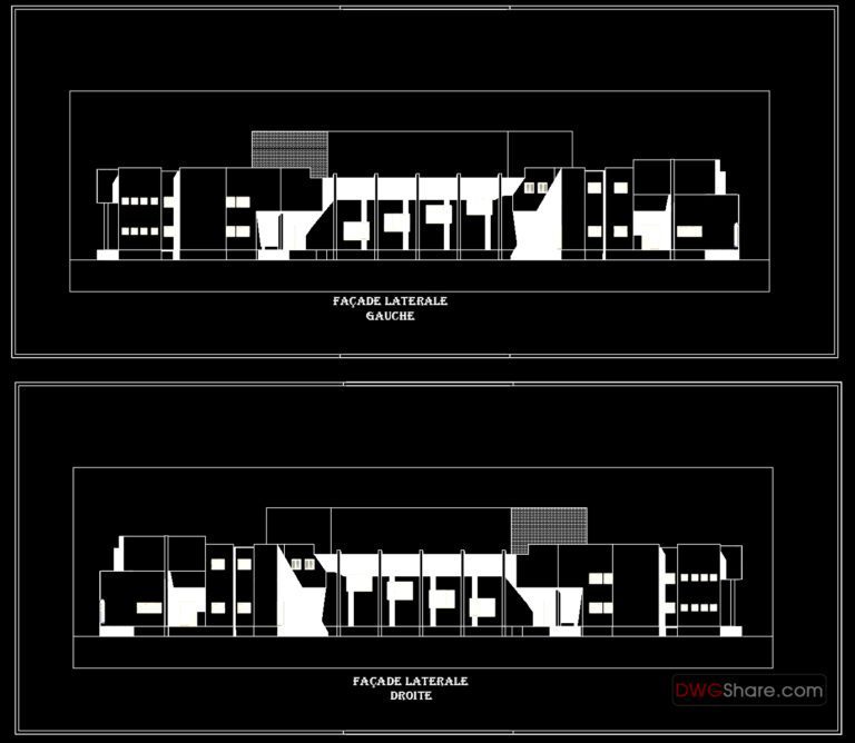 Museum Plans and Elevations Project 2 AutoCAD File Free Download