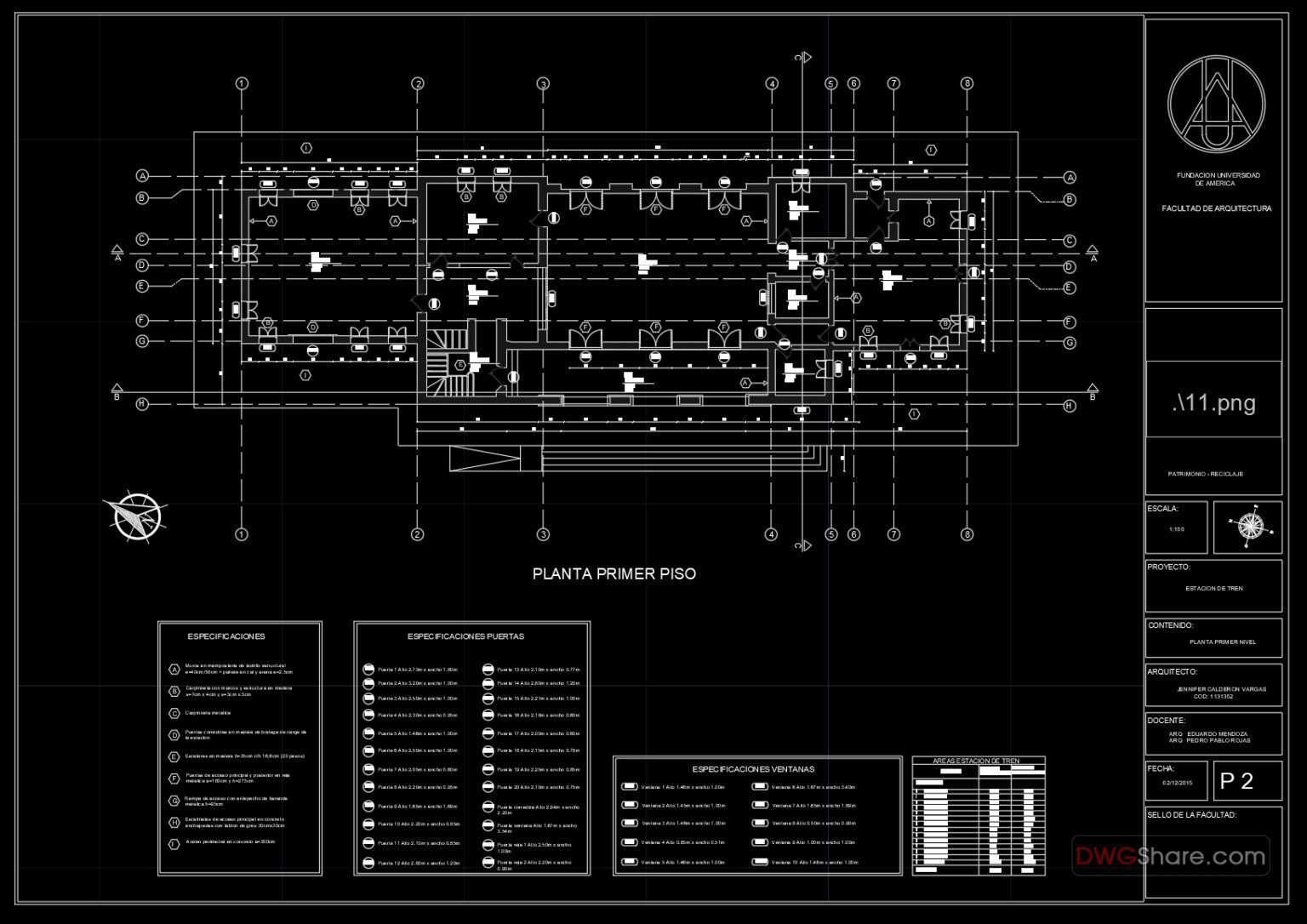 Railway Station Plans and Elevations AutoCAD File DWG
