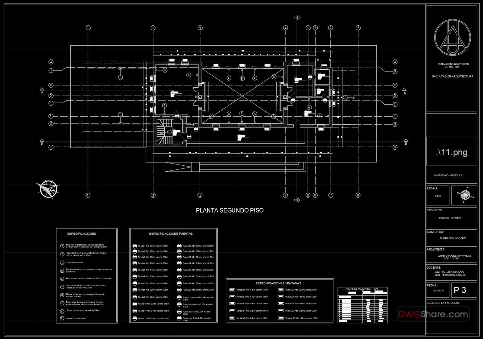 Railway Station Plans and Elevations AutoCAD File DWG