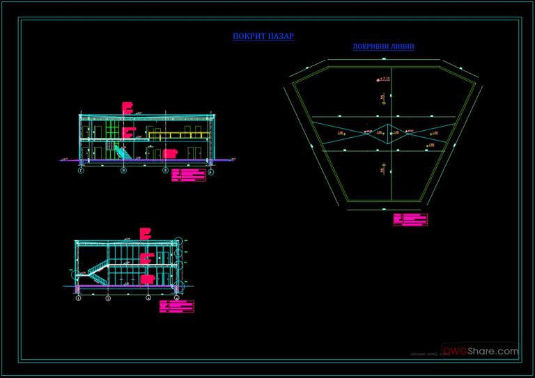 Shop Center Free AutoCAD File DWG