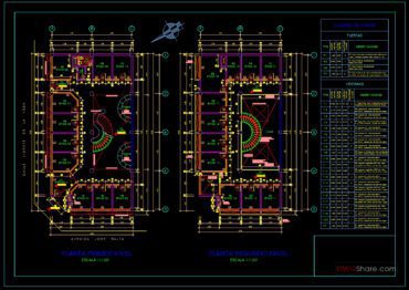 Shopping Center Plan AutoCAD File DWG