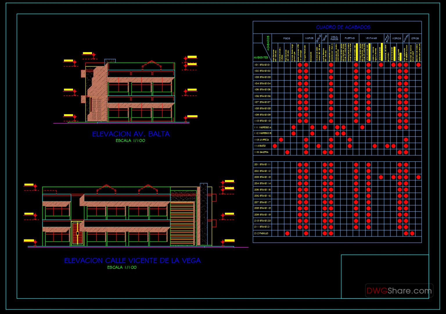 Shopping Center Plan AutoCAD File DWG