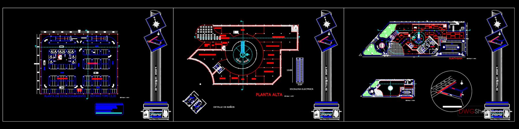 Shopping Mall AutoCAD File DWG