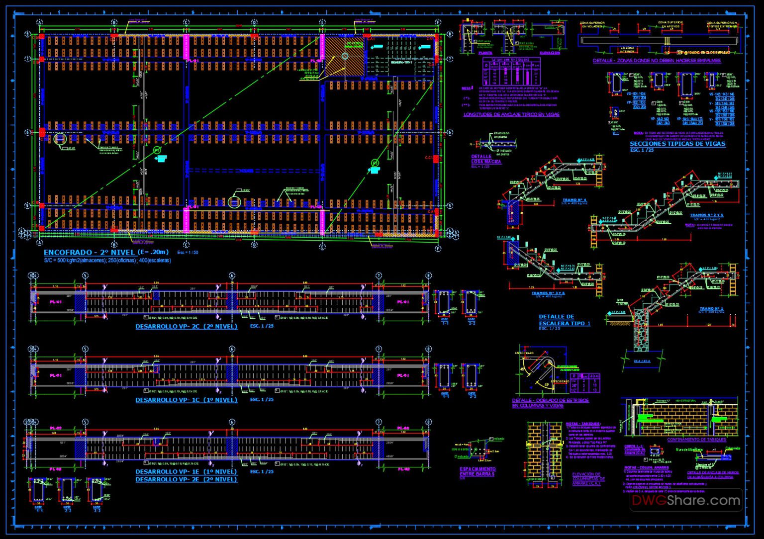 Supermarket project AutoCAD File DWG