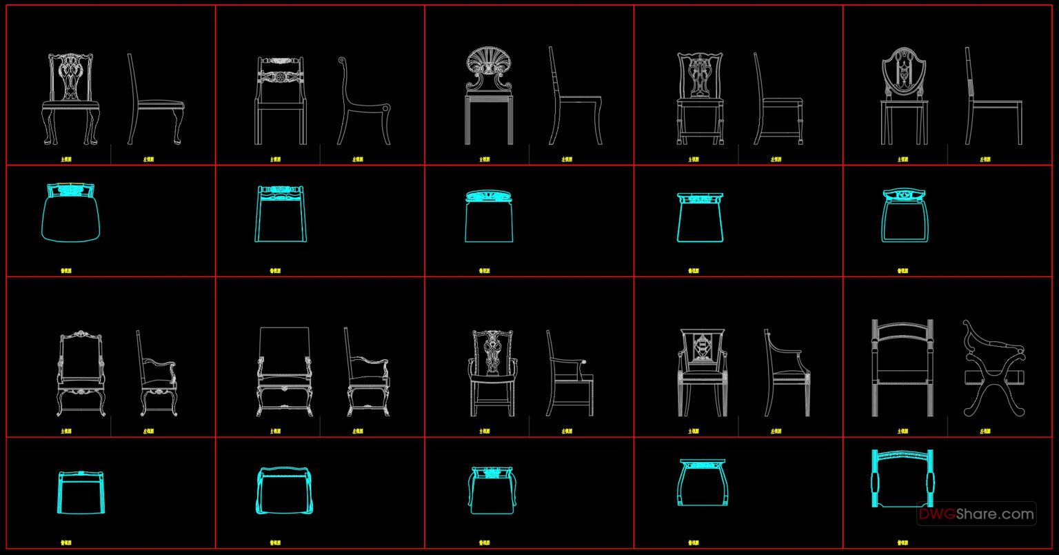 121.Furniture Cad Blocks free download