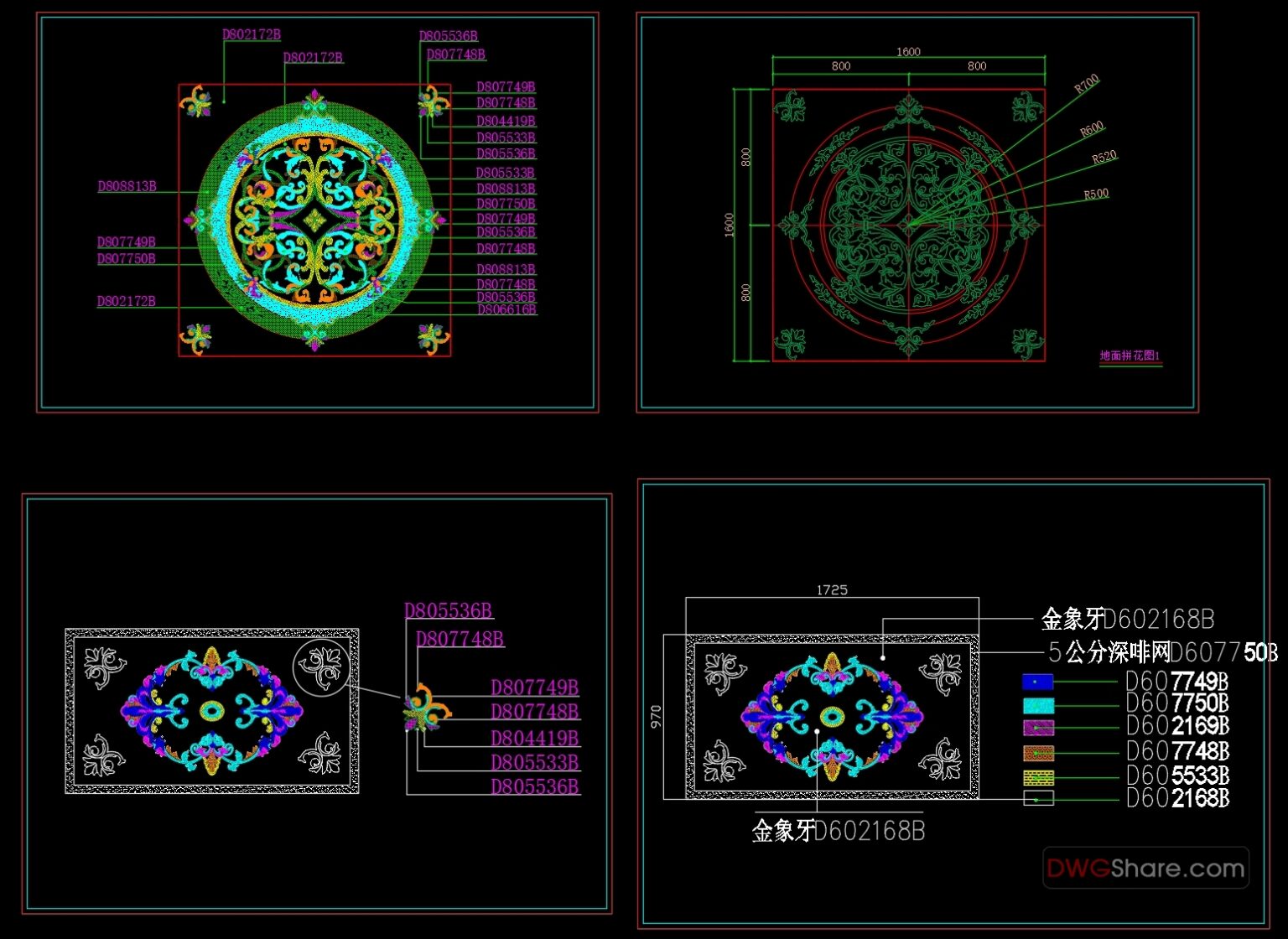 184. Paving Design CAD Blocks
