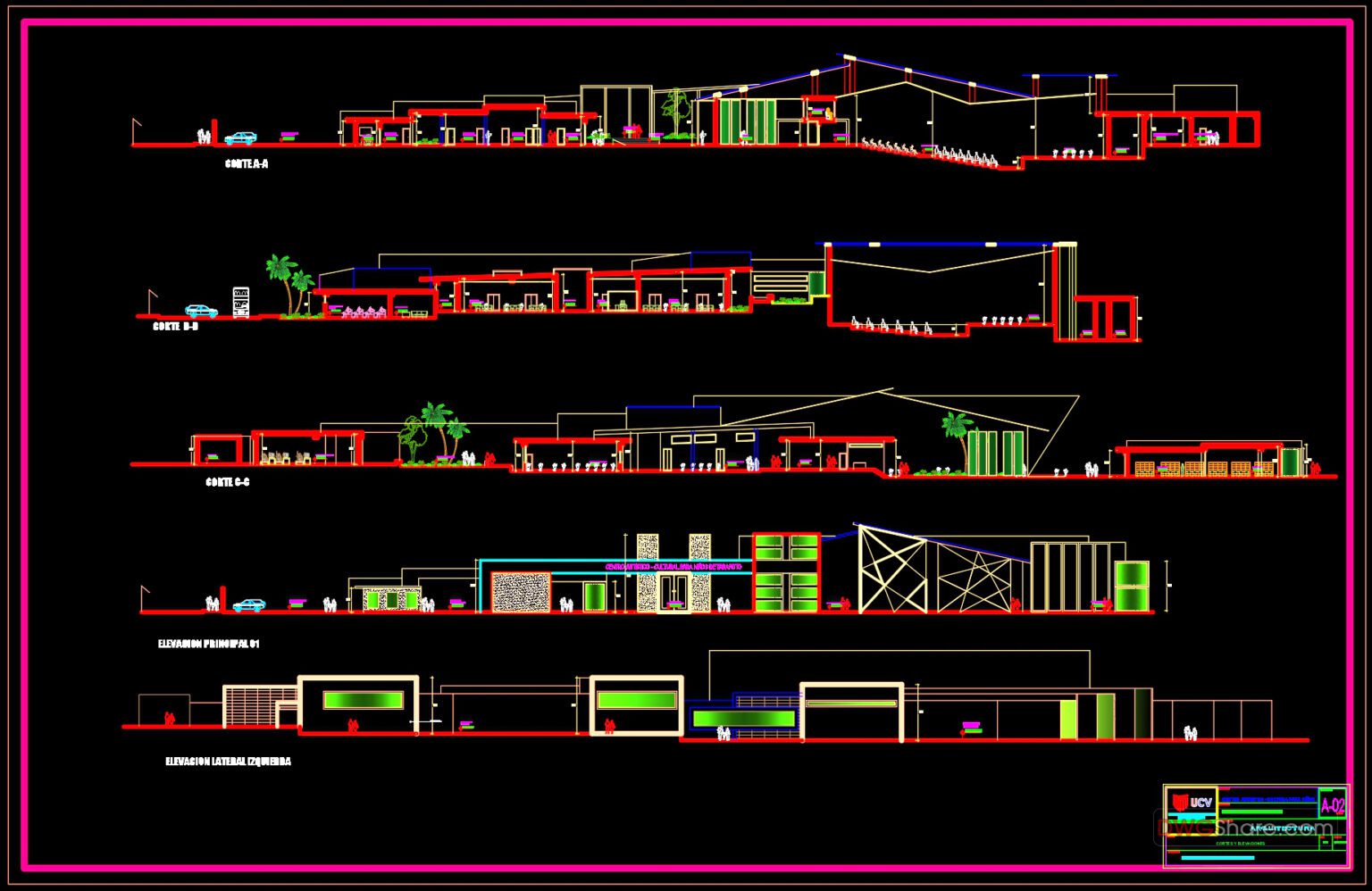 26.Cultural and arts center AutoCAD File Download