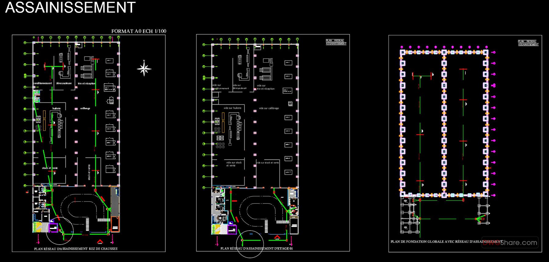 27.Plant Of Fruit Conservation Autocad DWG File