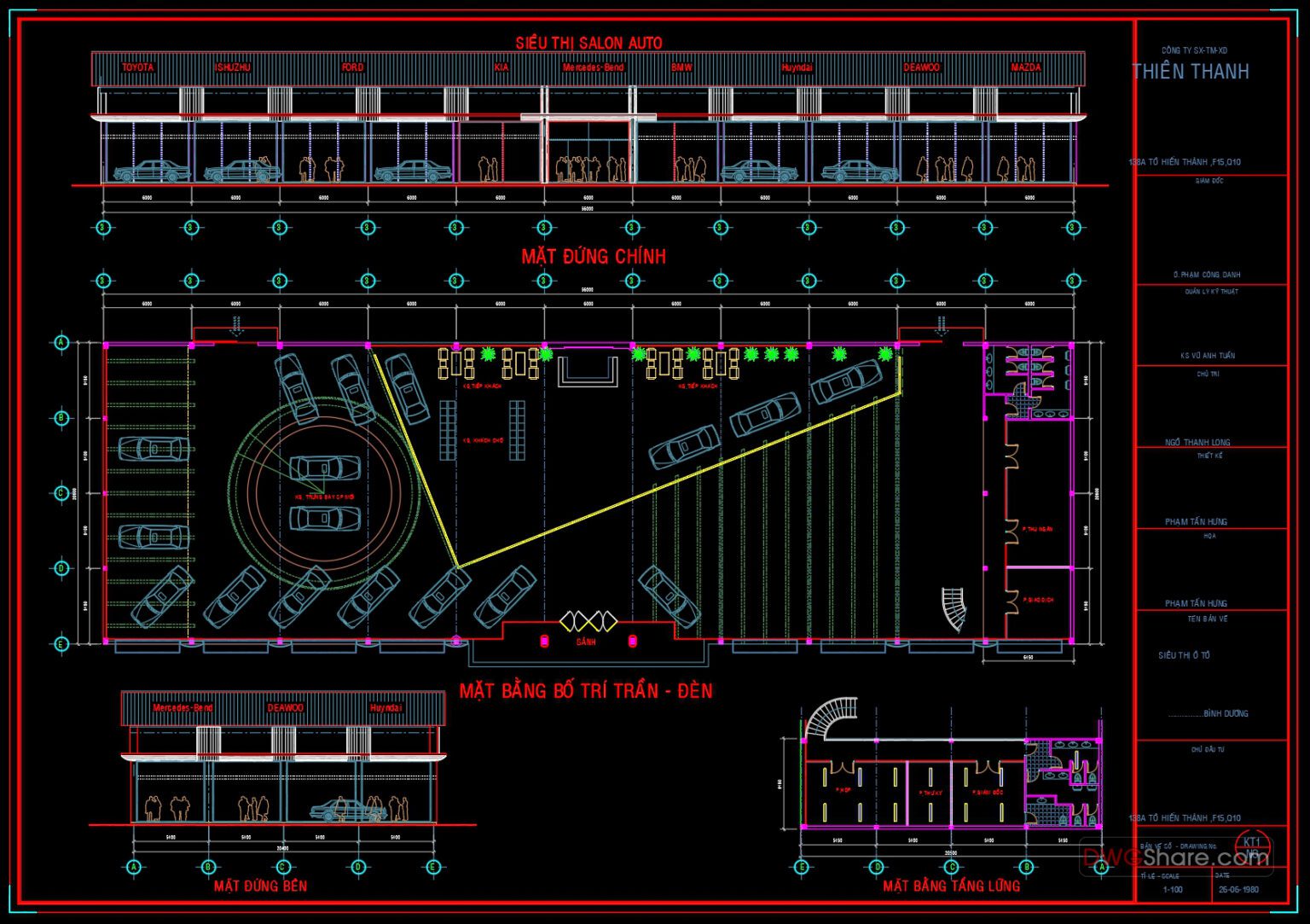 32.Showroom Electrical Scheme Layout CAD