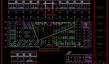 Helipad Plan and Elevation Details Autocad Drawing DWG