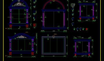 353. Free CAD Drawing Modern Tea Table Design