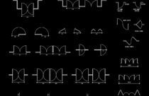 138.Detailed drawings of decorative patterns and moldings in CAD format