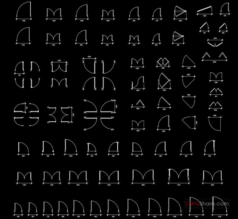 325.Doors Plan CAD Blocks
