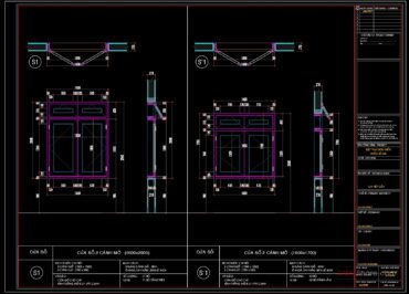 331.Free cad blocks Detail windows DWG download