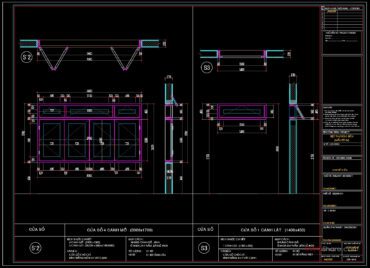 331.Free cad blocks Detail windows DWG download