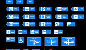 47. Free Download North Arrow & Compass Rose CAD Blocks