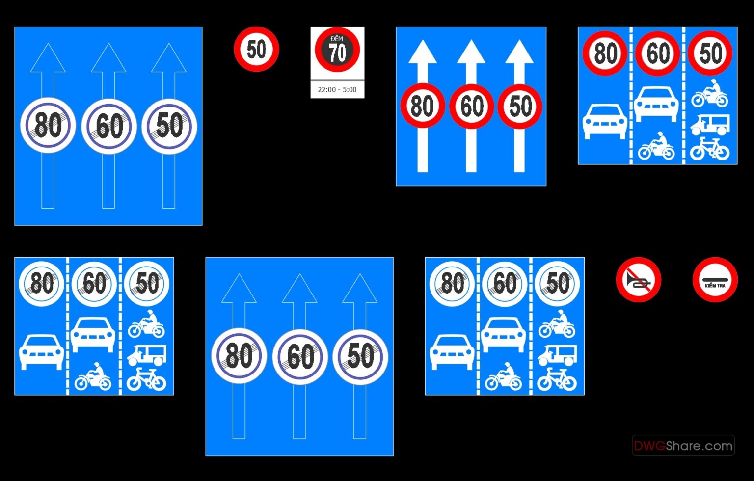 37.Cad Symbol Road Signs Traffic Manual free download