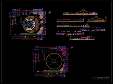 49.Circus Layout Plan and Elevations Details CAD