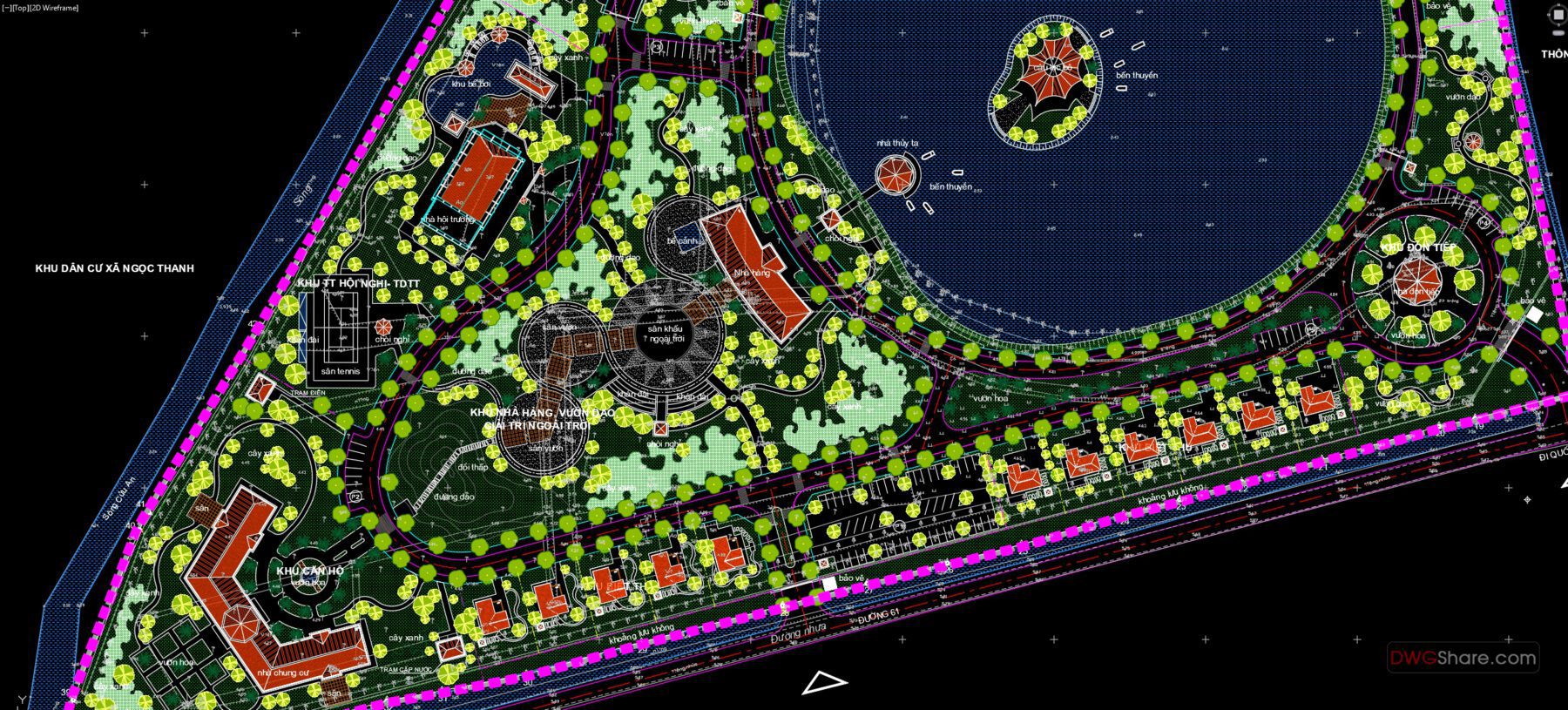 51.Ecotourism area free AutoCAD drawings