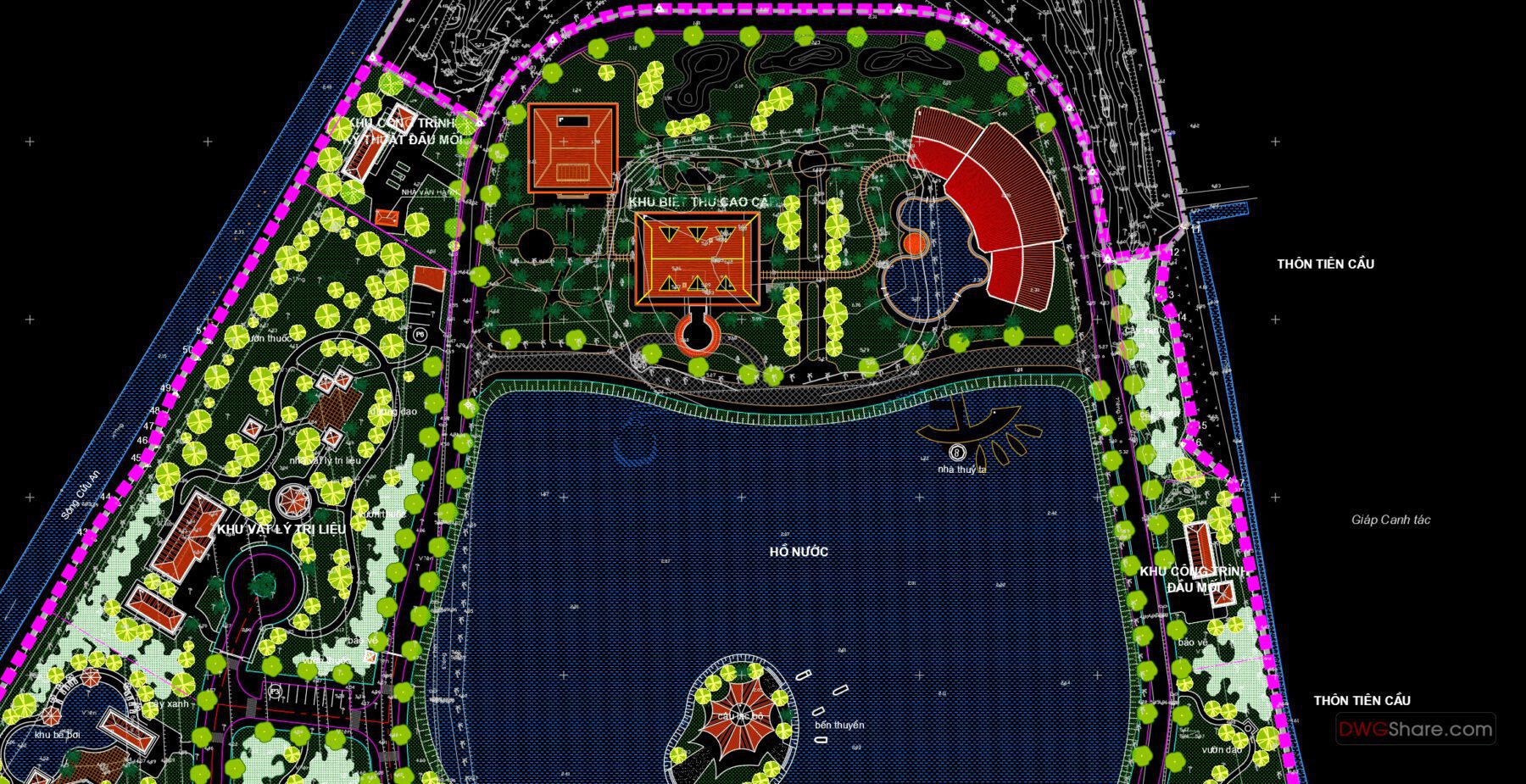 51.Ecotourism area free AutoCAD drawings