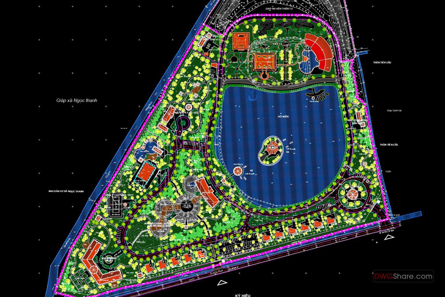 51.Ecotourism area free AutoCAD drawings