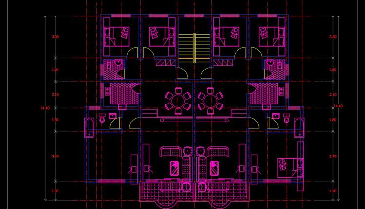 74.Apartment Plans AutoCAD File Free Download - Free Cad Blocks ...