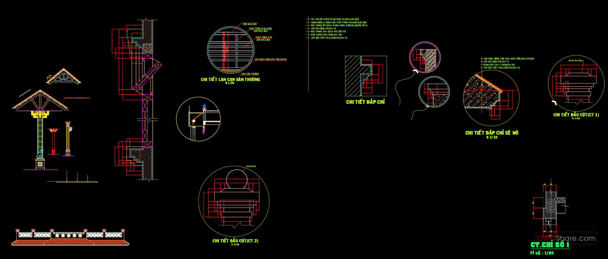 75.Architectural details Drawings Free Download