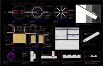 69.Acoustic isolation wall detail drawing in dwg AutoCAD file